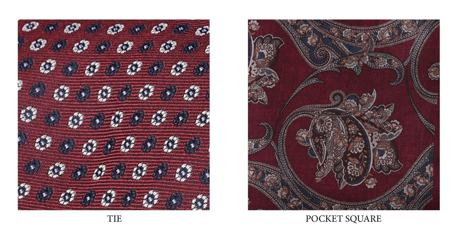 Tie & pocket square box set Vinrød